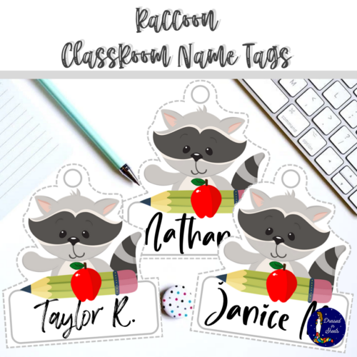 Raccoon Classroom Name Tags | Made By Teachers