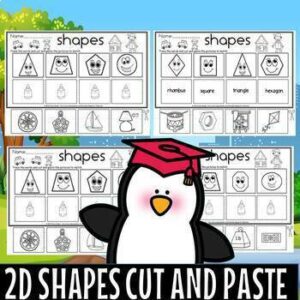 Preschool Shapes Cut and Paste - Made By Teachers