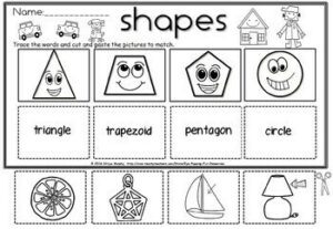 Preschool Shapes Cut and Paste - Made By Teachers