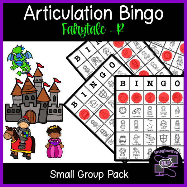 Articulation Bingo Fairytale R Small Group Pack | Made By Teachers