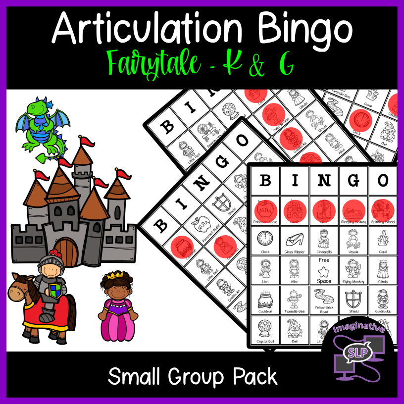 Articulation Bingo Fairytale K&G Small Group Pack | Made By Teachers