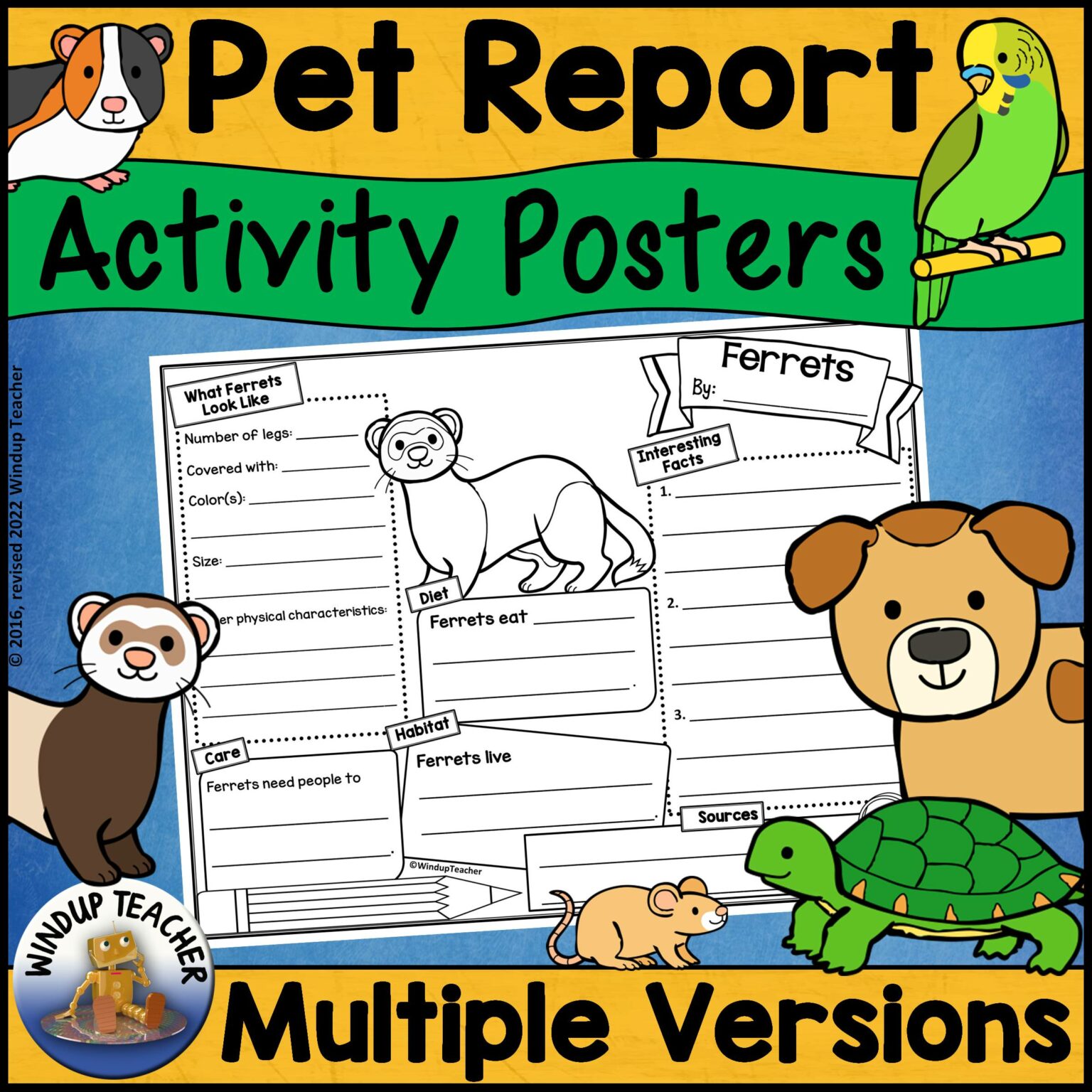 Pet Research Poster Activity Sheets - Made By Teachers