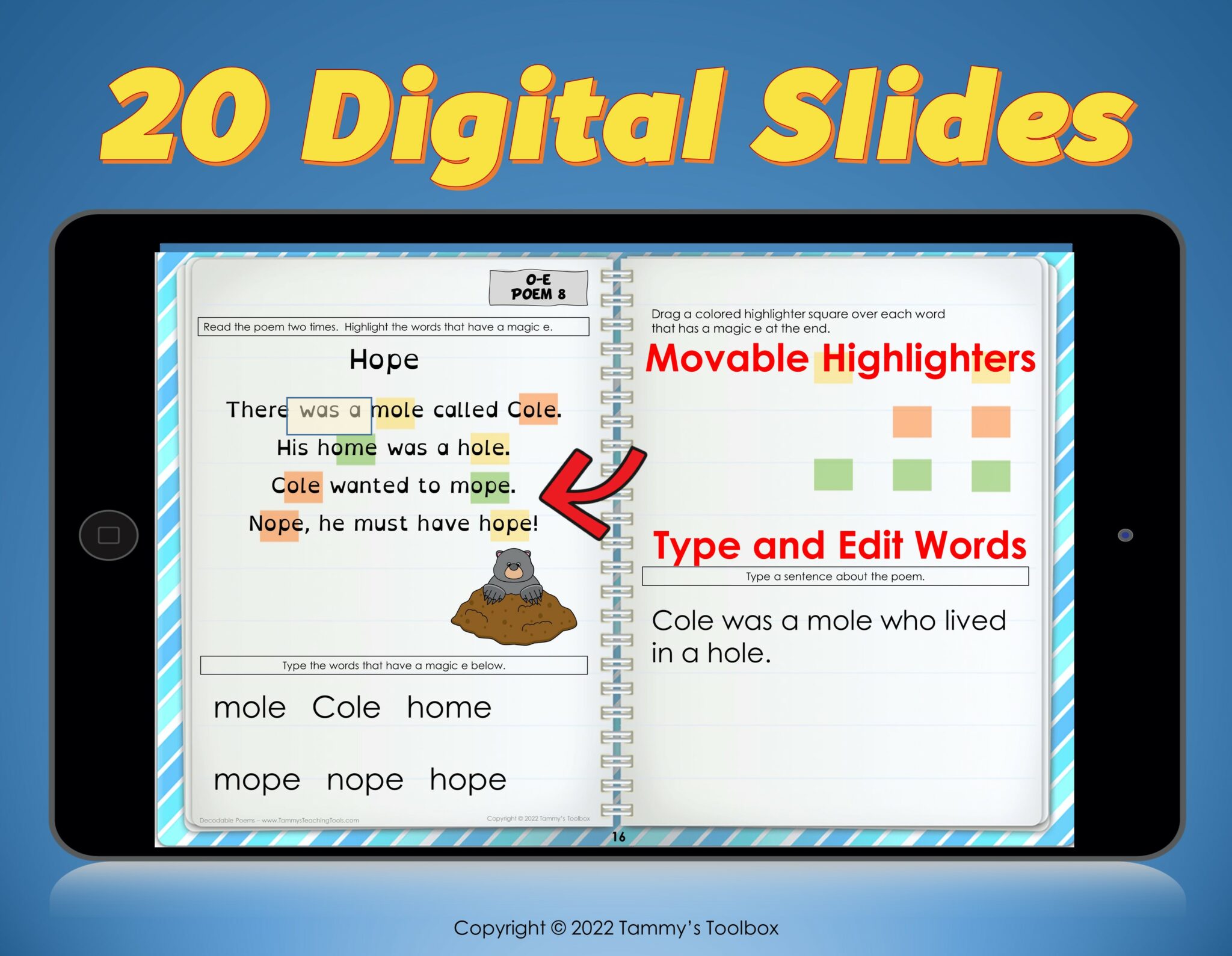 Magic E Decodable Readers Poems and Worksheets | Made By Teachers