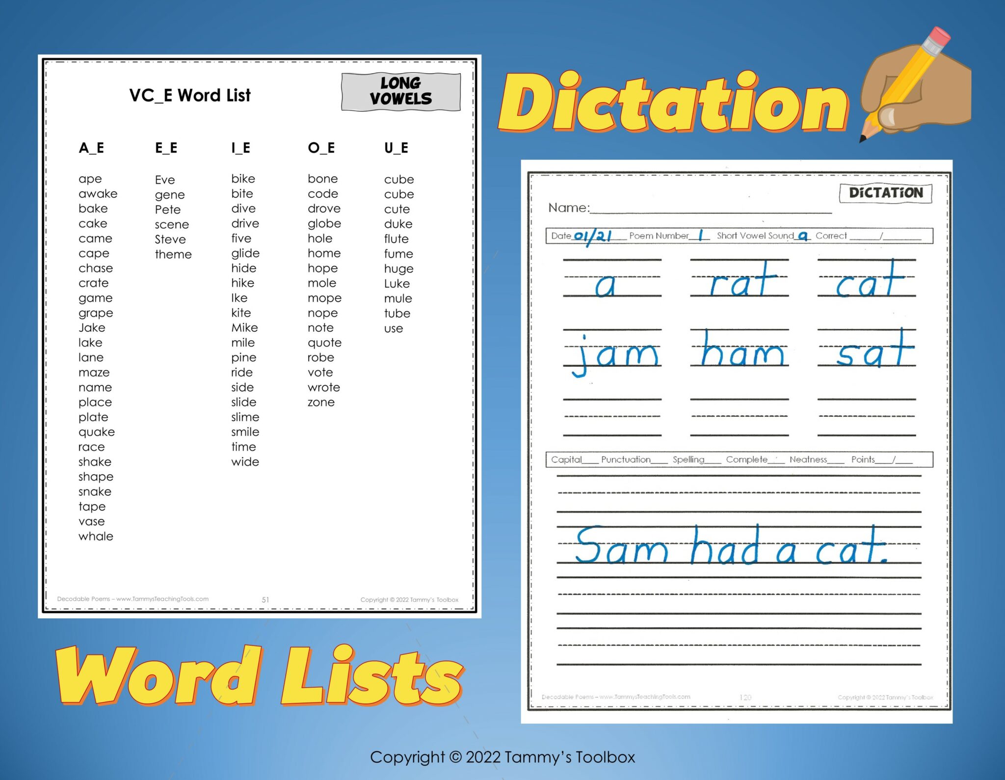 Magic E Decodable Readers Poems and Worksheets | Made By Teachers