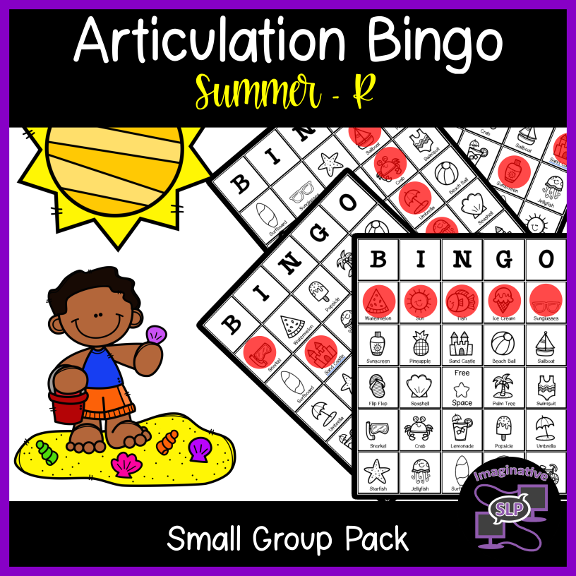 Articulation Bingo Summer K&G Small Group Pack - Made By Teachers