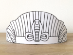 Pharaoh Paper Crown Printable ancient Egypt Coloring Craft - Made By ...