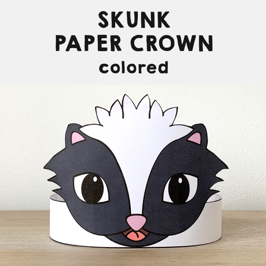 Woodland Animals Paper Crowns Printable Costume Forest Craft Activity ...