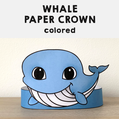 Ocean Animals Sea Paper Crowns Printable Coloring Craft Activity | Made ...