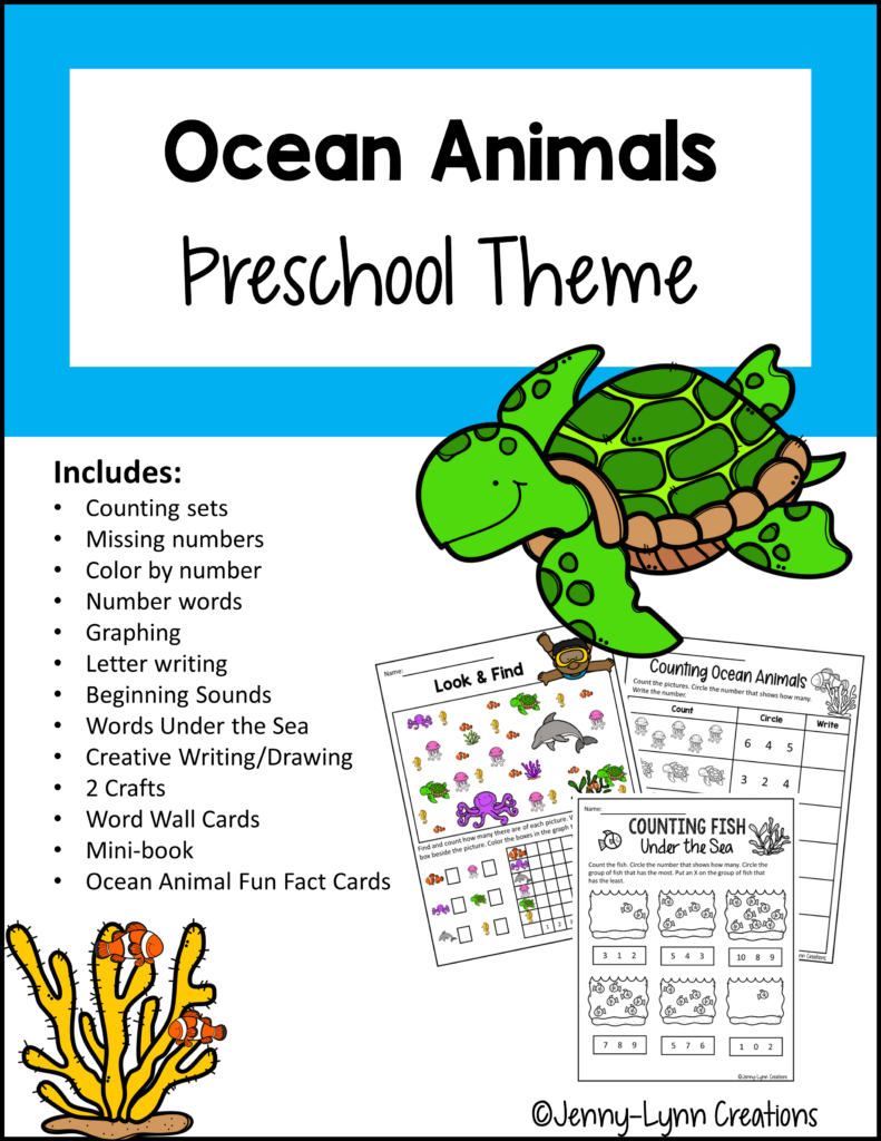 Ocean Animals Preschool Theme | Made By Teachers