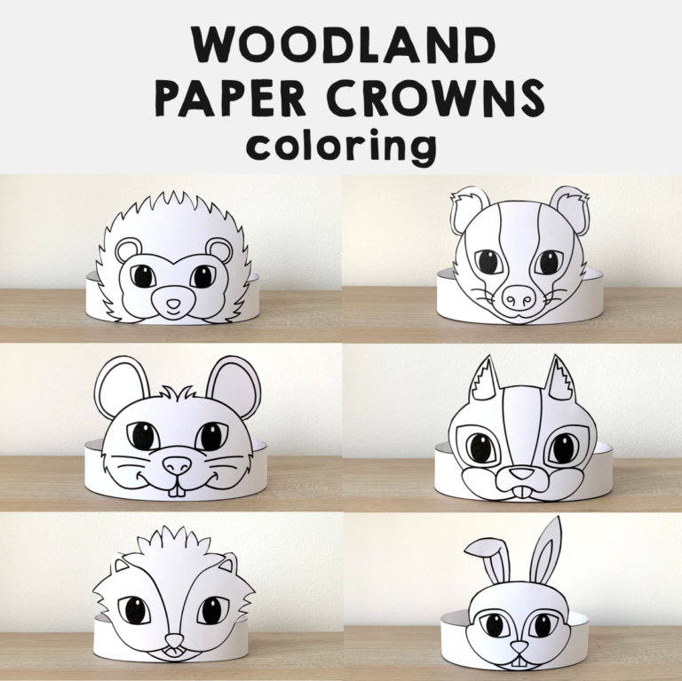 Snowy owl Paper Crowns Printable Coloring Craft - Made By Teachers