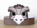 Emu Paper Crown Printable Australian Animal Costume Craft - Made By ...