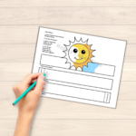 Sun Paper Crowns Printable Astronomy Space Coloring Craft - Made By ...