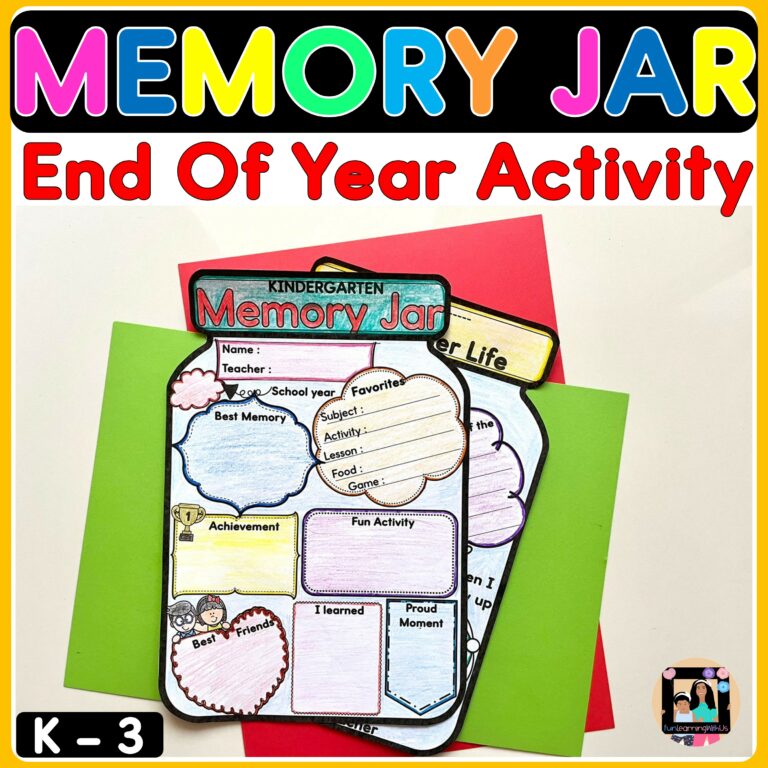 End Of Year Memory Jar | End of Year Activity | Made By Teachers
