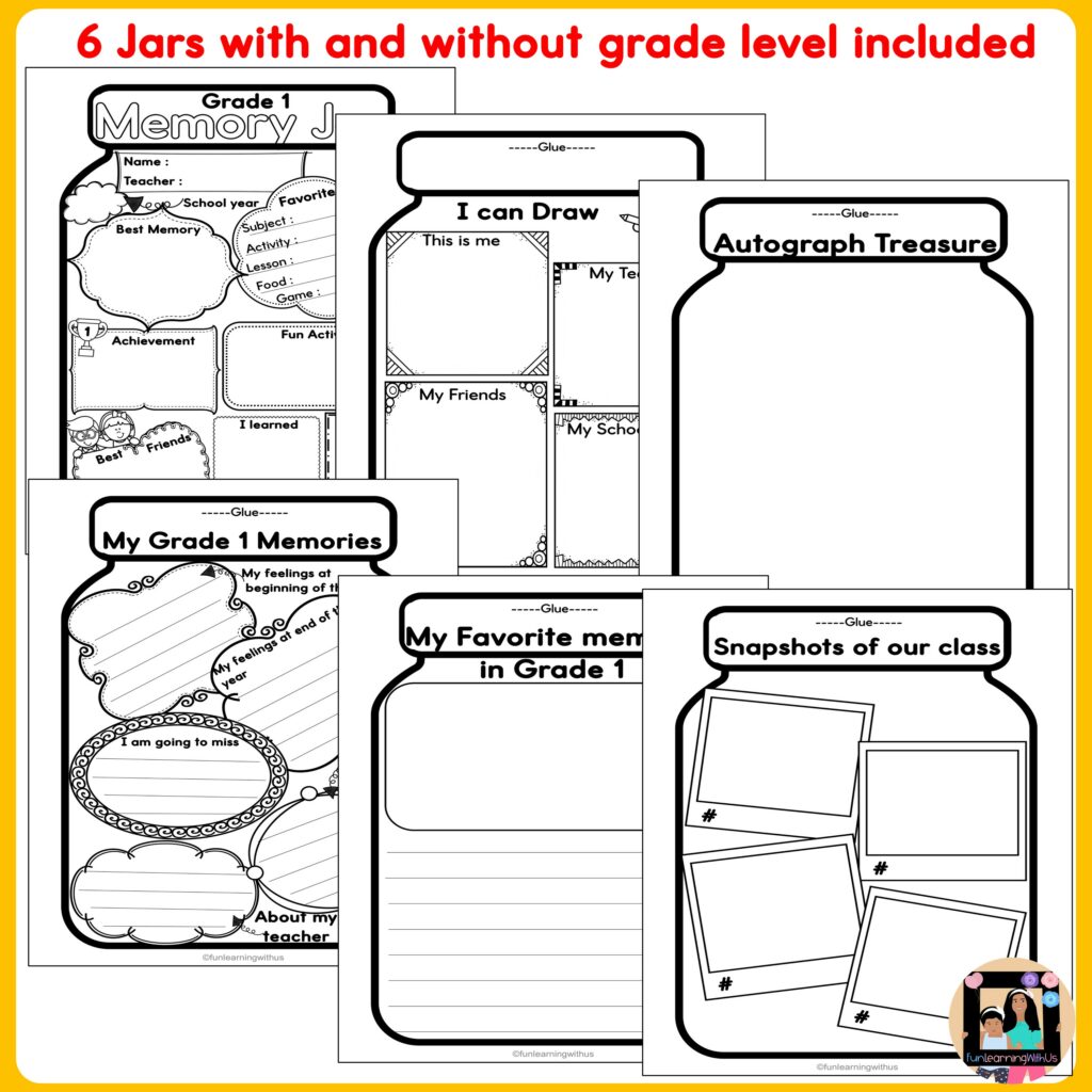 End Of Year Memory Jar | End of Year Activity | Made By Teachers