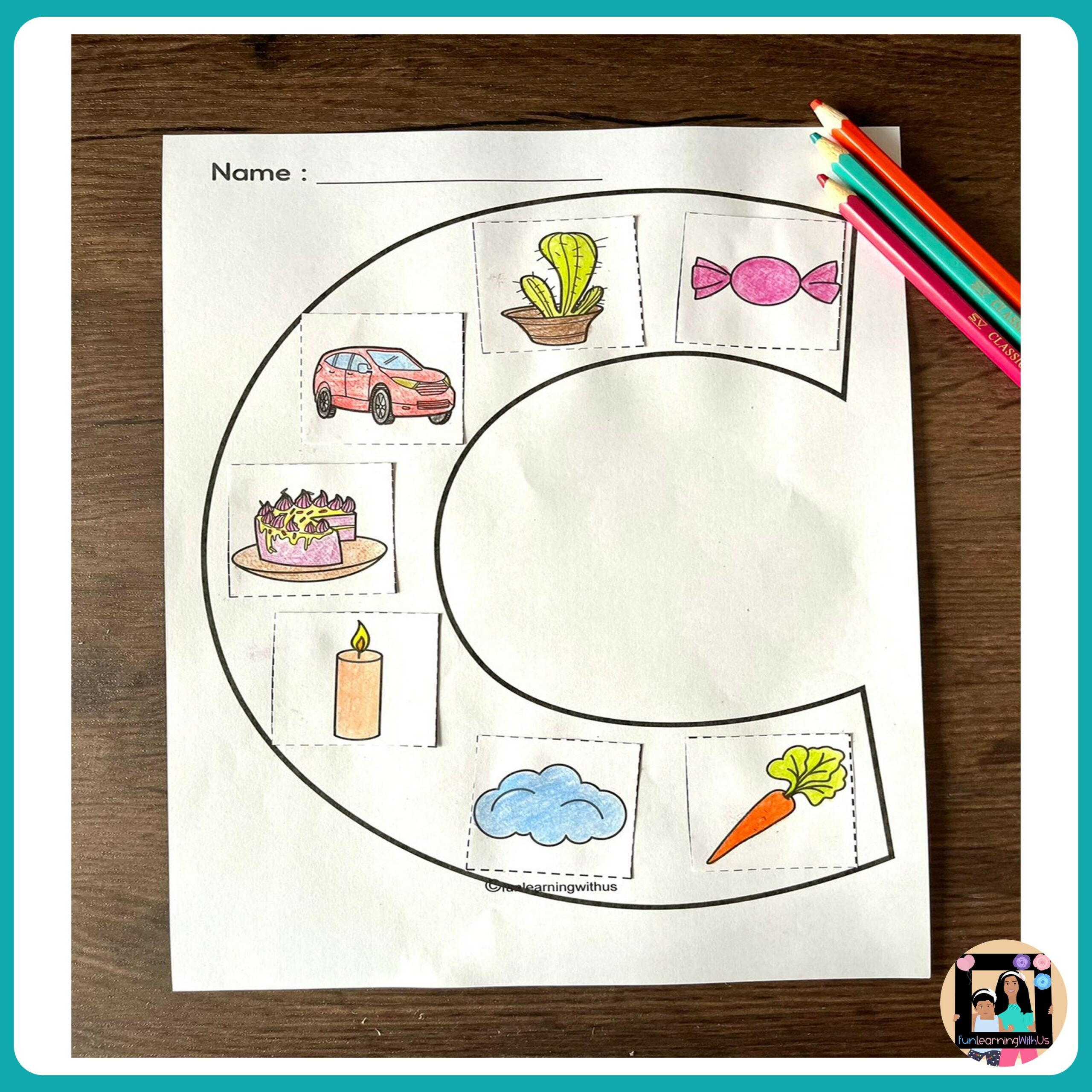Lowercase Alphabet Coloring Activity Beginning A-Z Letter Sound | Made ...