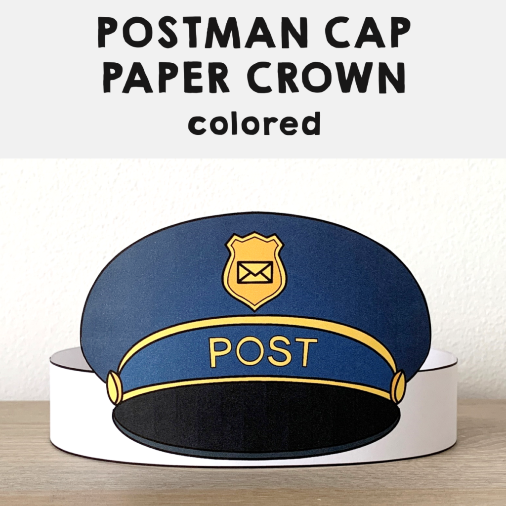 Community Helpers Paper Hats Career Day Printable Paper Coloring Craft ...
