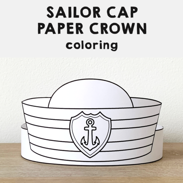 Community Helpers Paper Hats Career Day Printable Paper Coloring Craft ...