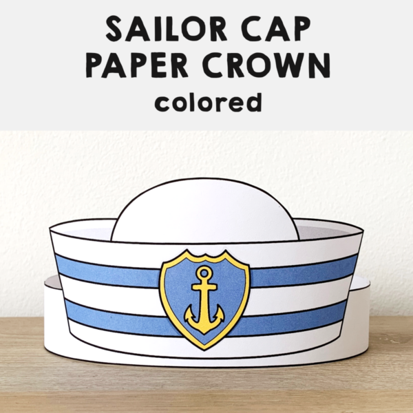 Community Helpers Paper Hats Career Day Printable Paper Coloring Craft ...
