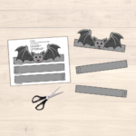 Bat Paper Crown Printable Costume Halloween Spooky Craft Activity ...