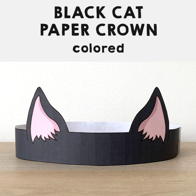 Halloween Paper Hats Spooky Day Printable Paper Costume Craft | Made By ...
