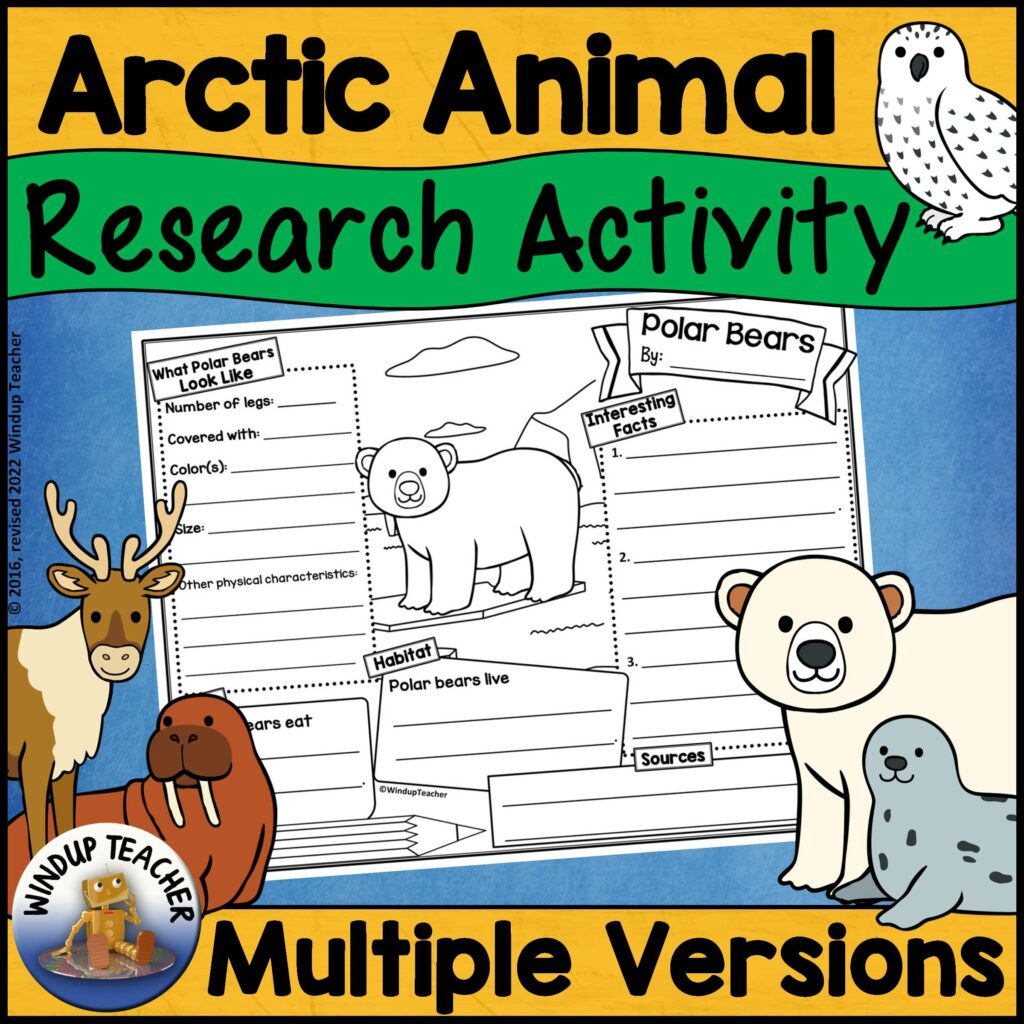 Arctic Animal Research Activity - Made By Teachers