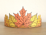 Autumn Fall Leaves Paper Crown Printable Costume Craft Activity - Made ...
