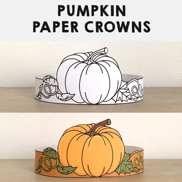 Birthday Cupcakes Paper Crown Printable Coloring Craft Activity - Made ...