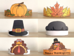 Thanksgiving Hats Crowns Printable Paper Costume Fall Autumn Craft ...
