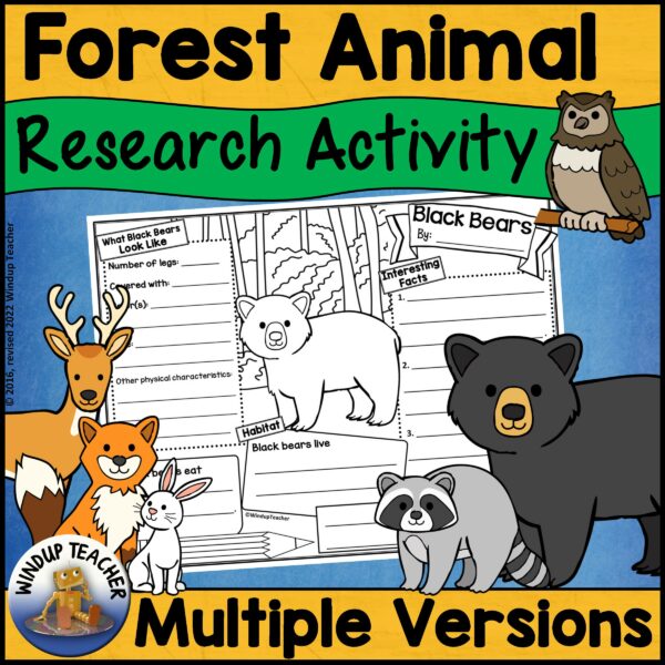 Forest Animal Research Activity - Made By Teachers