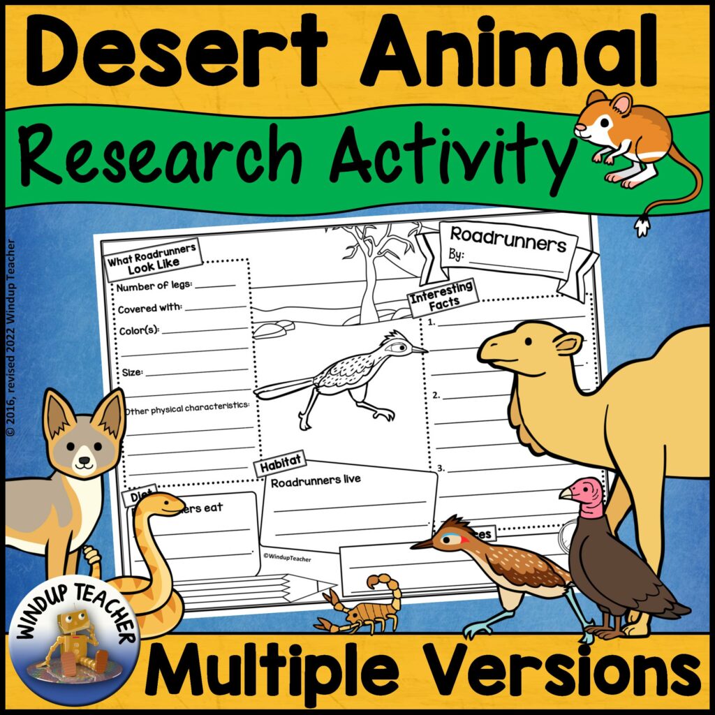 Desert Animal Research Activity - Made By Teachers