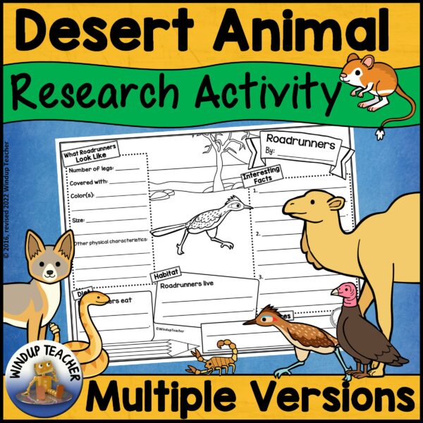 Desert Animal Research Activity | Made By Teachers