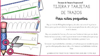 SPANISH VERSION - Scissor & Tracing Cards | Made By Teachers