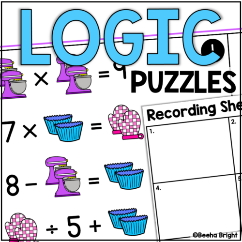 Early Finishers Activities Logic Puzzles Sub Plans | Made By Teachers
