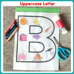 Uppercase & Lowercase Alphabets Coloring Activity Beginning A-Z Letters ...