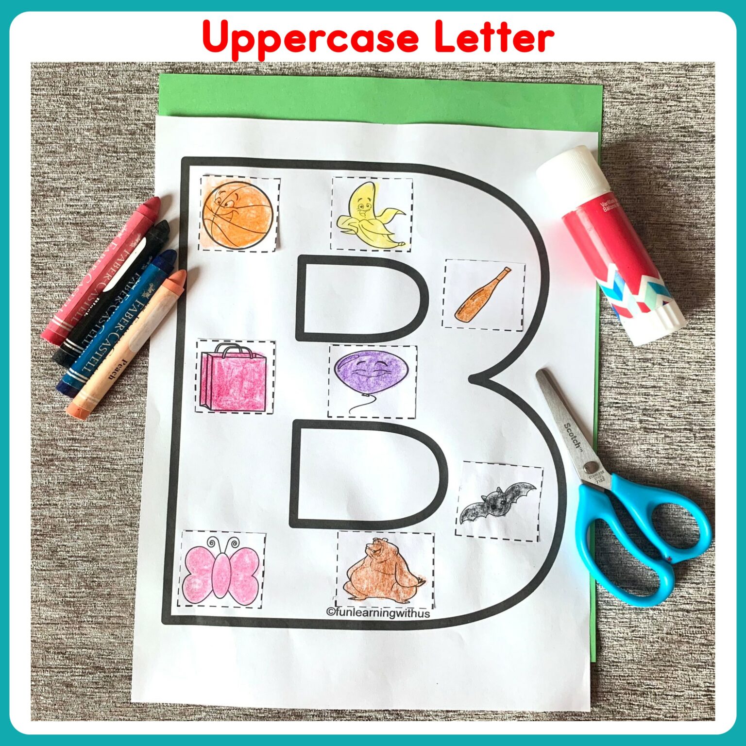 Uppercase & Lowercase Alphabets Coloring Activity Beginning A-Z Letters ...