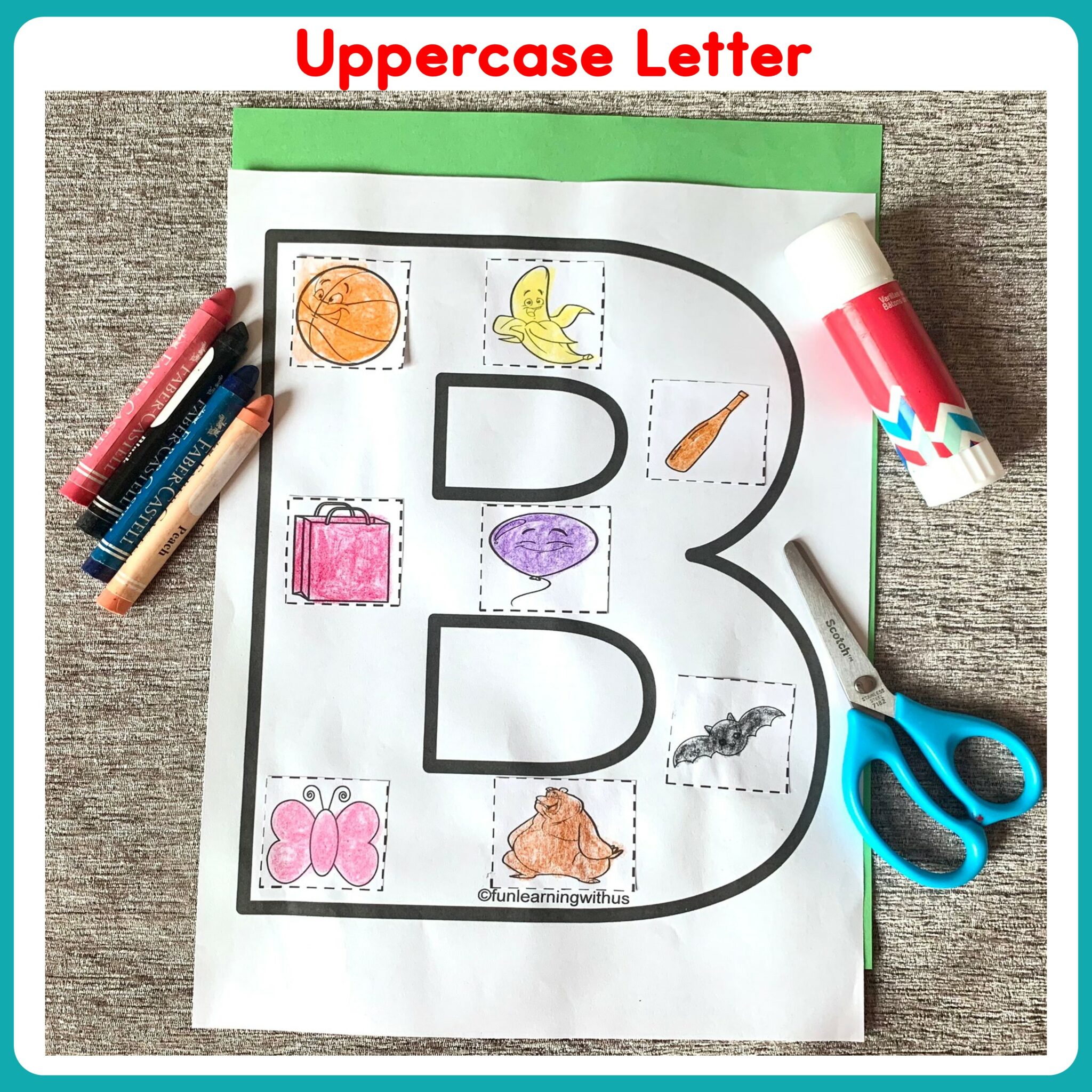 Uppercase & Lowercase Alphabets Coloring Activity Beginning A-Z Letters ...