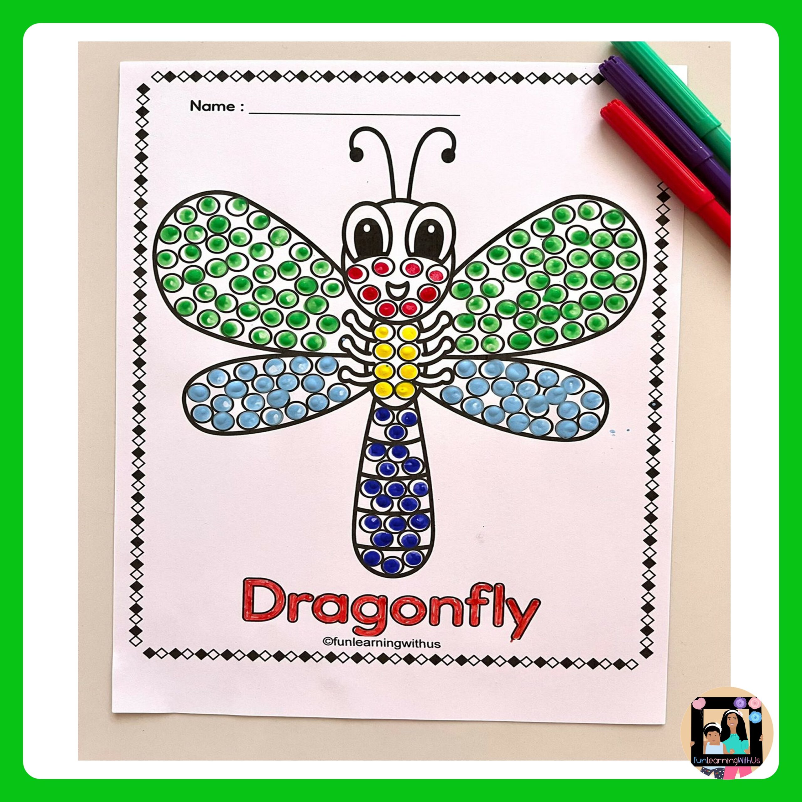 Creepy Crawlers, Insects & Bugs Q-Tip Painting Craft Activity | Made By ...