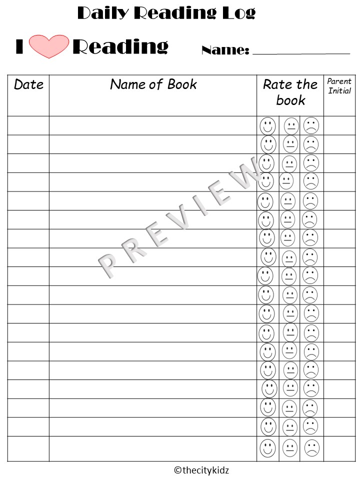 READING LOG - Made By Teachers