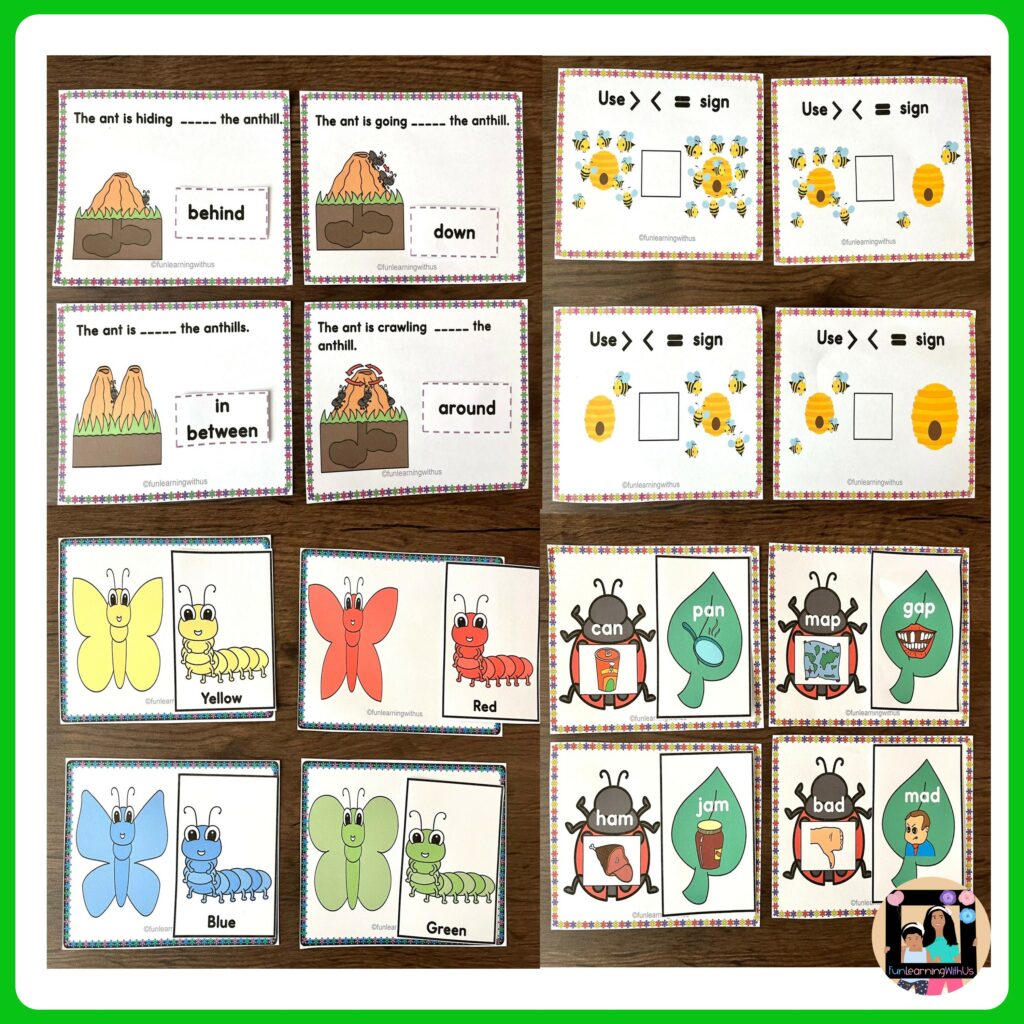 Creepy Crawlers Insects & Bugs Literacy & Math Centers for Pre-K ...