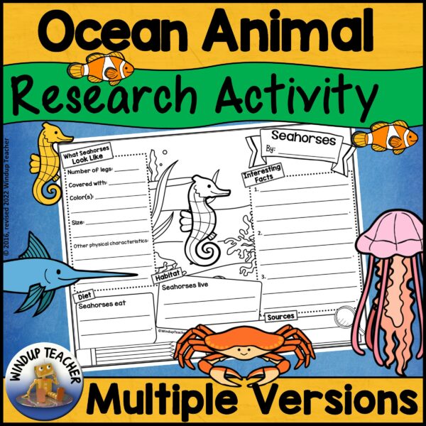 Ocean Animal Research Activity - Made By Teachers