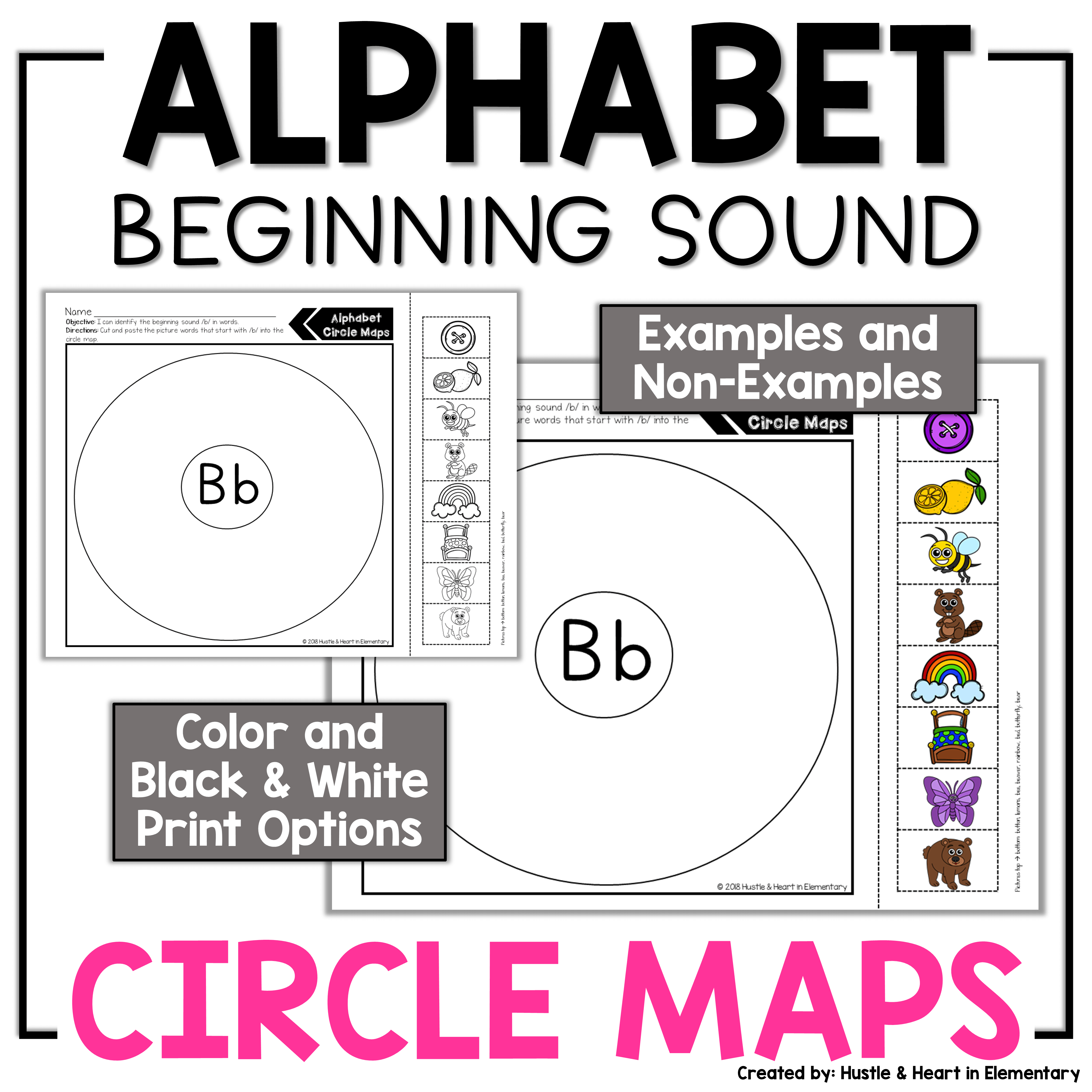 Alphabet Circle Maps | First Sound | Made By Teachers
