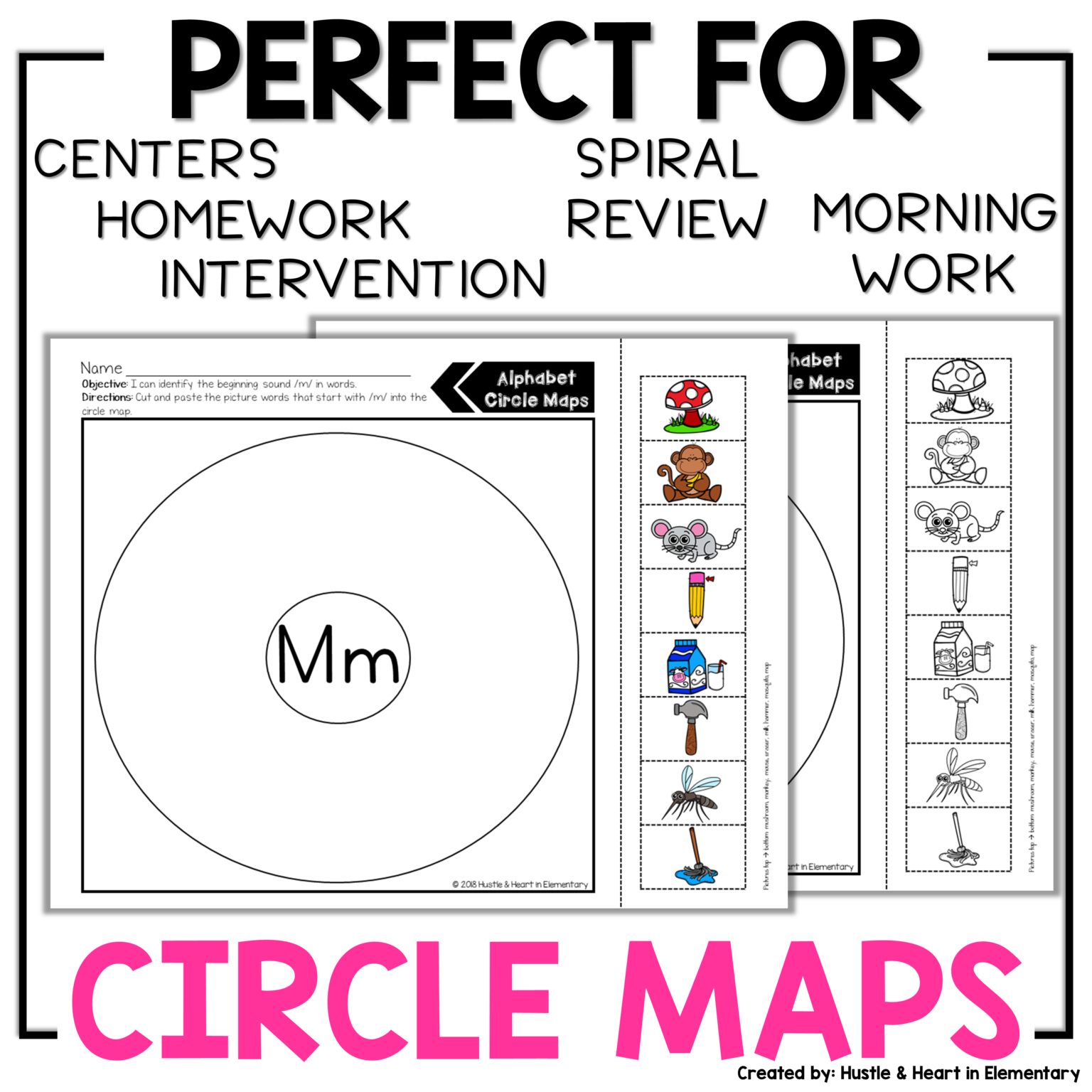 Alphabet Circle Maps | First Sound | Made By Teachers