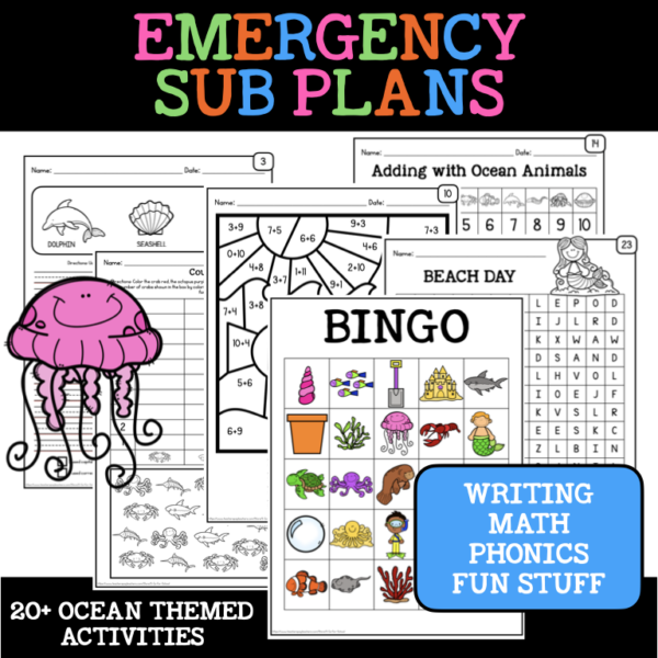 Emergency Sub Plans {Ocean Theme} | Made By Teachers