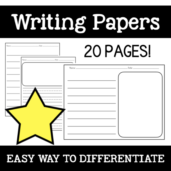 20 Writing Papers for Elementary Language Arts Centers | Made By Teachers