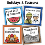 Calendar Cards - Holidays & Events - Pocket Chart Size | Made By Teachers
