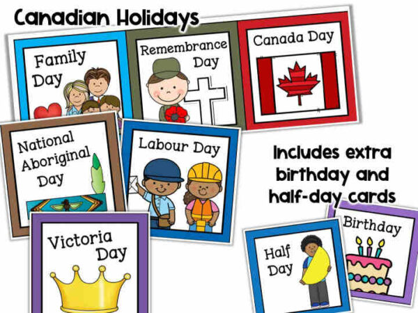 Calendar Cards - Holidays & Events - Pocket Chart Size | Made By Teachers