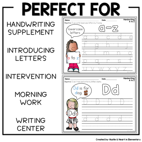 Alphabet Handwriting Practice | Letter Tracing and Writing Worksheets ...