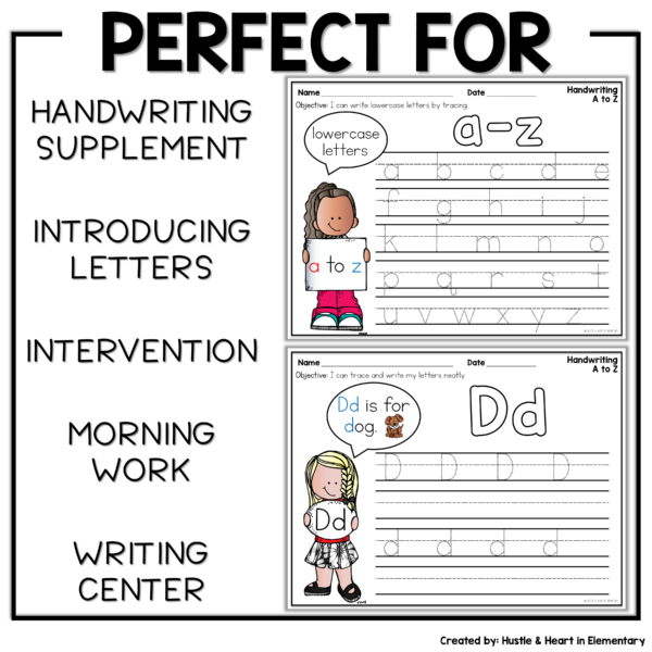 Alphabet Handwriting Practice | Letter Tracing and Writing Worksheets ...