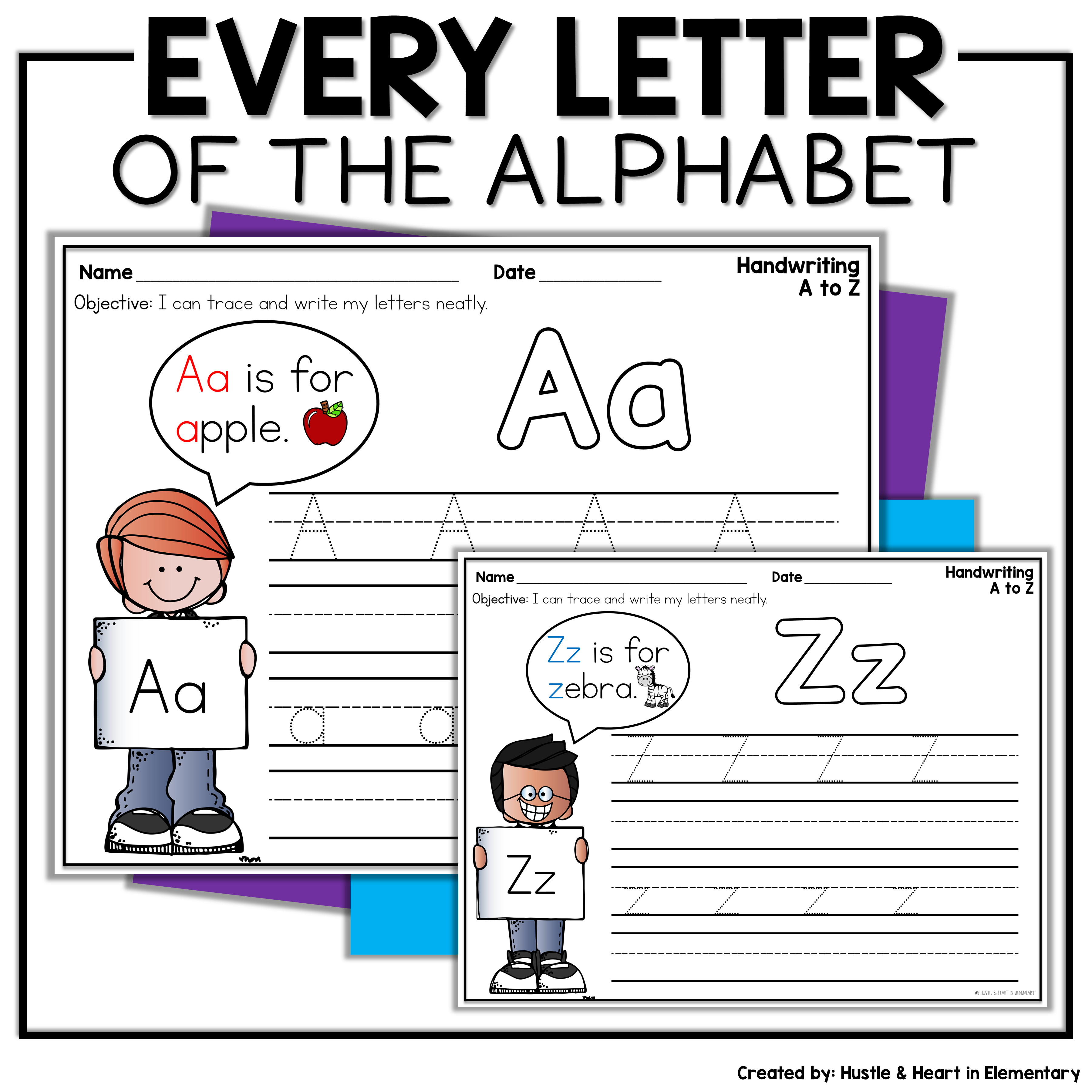 Alphabet Handwriting Practice | Letter Tracing and Writing Worksheets ...