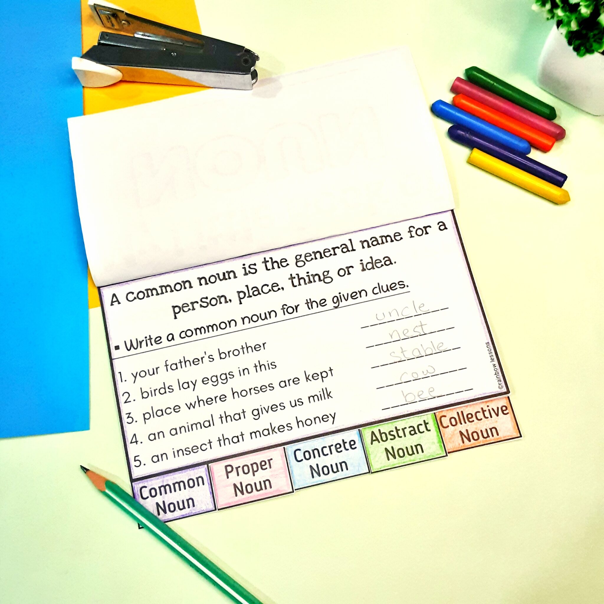 Noun Worksheets | Nouns Flipbook | Common and Proper Nouns | Nouns ...